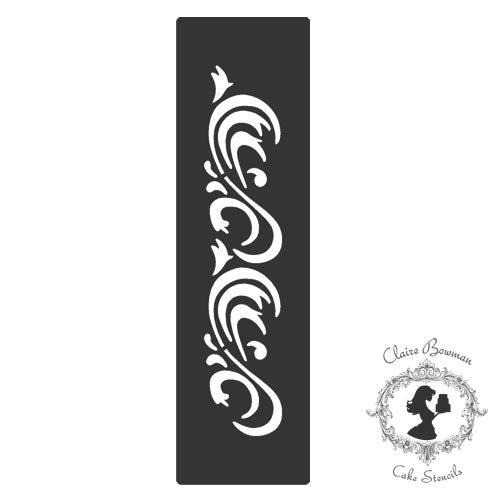 CLARA SWIRLS (SIDE) Stencil - by Claire Bowman – Bake Group Factory Outlet