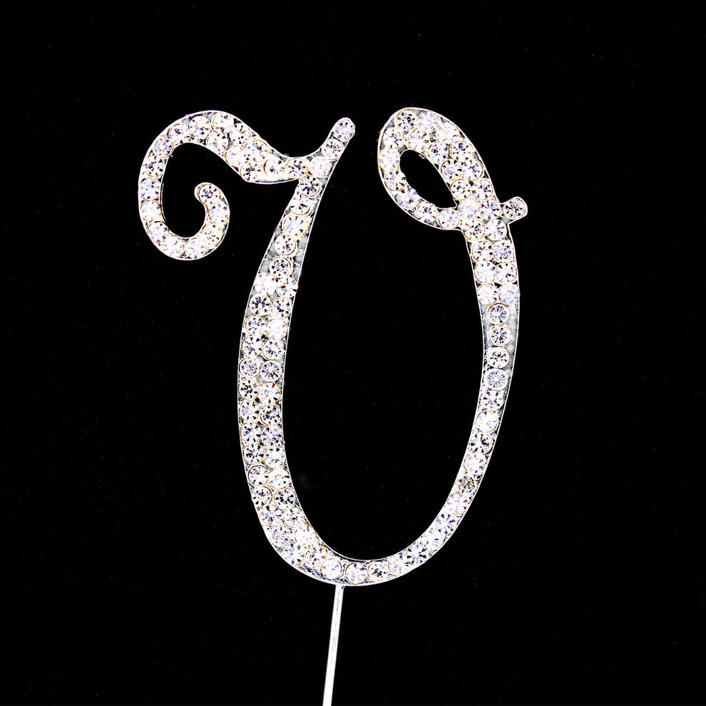 Large Diamante (7cm) - LETTER V – Bake Group Factory Outlet