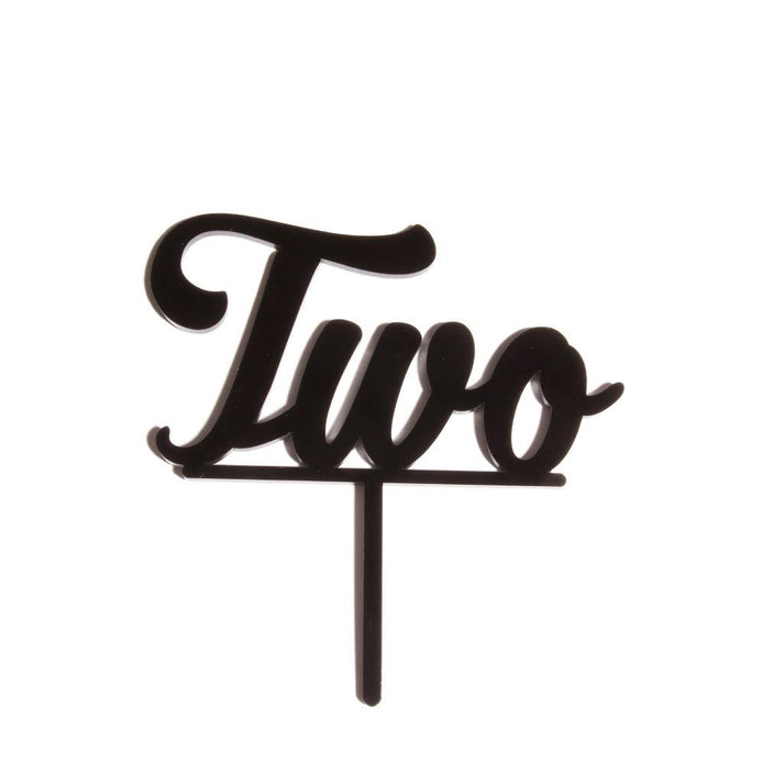 Number TWO Cake Topper (Black) – Bake Group Factory Outlet